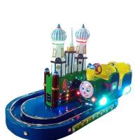 China Coin Operated Kiddie Ride Machines Szf Intercity Train Rail FRP + Metal Material for sale