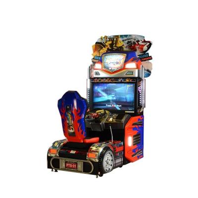China Upright Car Racing Coin Operated Game Machine For Shopping Mall for sale