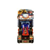 China Upright Car Racing Coin Operated Game Machine For Shopping Mall for sale
