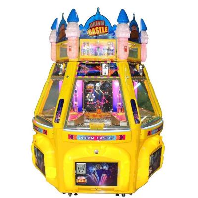 China 6 Players Dream Castle Pinball Game Machine Coin Pusher Metal + Acrylic + Plastic Material for sale