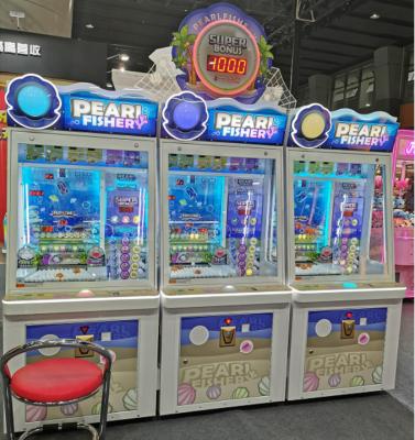 China Redemption Pearl Fisher Happy Ball Pusher Lottery Ticket Game Machine For Amusement Room for sale