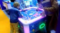 China Kids Coin Pusher 4 Person Air Hockey Arcade Game Machine 50Hz 380W for sale