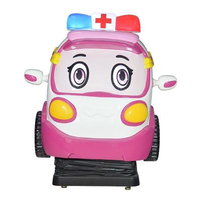 China Cute Pink Color Kiddie Ride Machines / Battery Car Game Machine for sale