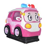 China Cute Pink Color Kiddie Ride Machines / Battery Car Game Machine for sale