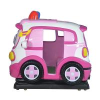 China Cute Pink Color Kiddie Ride Machines / Battery Car Game Machine for sale