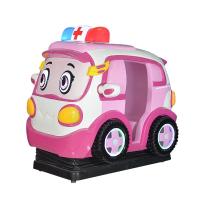 China Cute Pink Color Kiddie Ride Machines / Battery Car Game Machine for sale