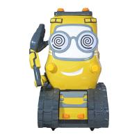 China Entertainment Cartoon Tank Kiddie Ride Machines For Park 110V 220V Yellow for sale
