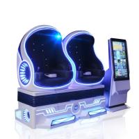 China Attractive 9D VR Cinema Egg Shape VR Chair Simulation Rides Single / Double / Triple Seats for sale