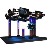 China Commercial Escape Room Big VR Standing Platform 9D VR Station Space HTC VIVE Virtual Reality System for sale