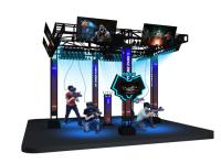 China Commercial Escape Room Big VR Standing Platform 9D VR Station Space HTC VIVE Virtual Reality System for sale
