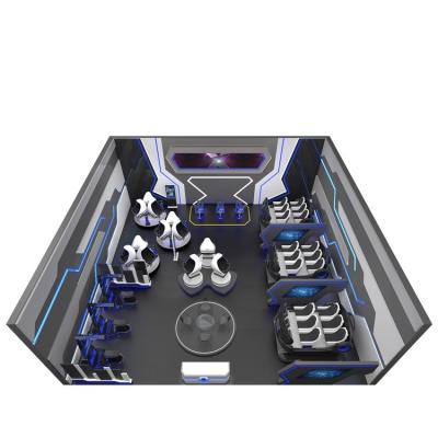 China 9D VR Egg / Racing Car Simulator Space Themed Virtual Reality Park for Play Game for sale