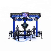 China Big Theme Park VR Space Walker 9D Virtual Reality Platform Black / Blue Color for sale