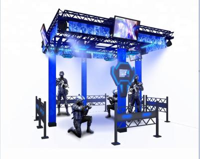 China Big Theme Park VR Space Walker 9D Virtual Reality Platform Black / Blue Color for sale