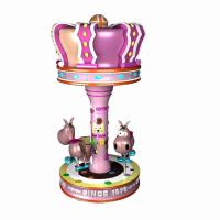 China 250W Children 'S Arcade Machines / Small Coin Operated Carousel Kiddie Rides for sale