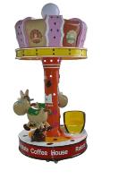 China 250W Children 'S Arcade Machines / Small Coin Operated Carousel Kiddie Rides for sale