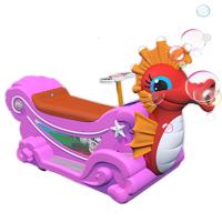China Funny Kids Arcade Machine Battery Operated Blow Bubbles Walk Or Ride On Toy Horse for sale