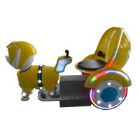 China Three - Wheeled Kids Arcade Machine , Animal Shape Ride Puppy Rickshaw For Amusement Park for sale