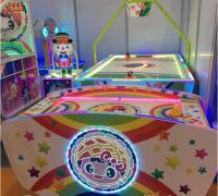 China 240V Kids Arcade Machine , Sunflower Redemption Hockey Game Machine With Colorful Light Box for sale