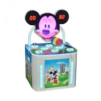 China 60W Kids Arcade Machine , Ticket Redemption Hit Frog Game Mouse Hammer Arcade Cabinet Game Machine for sale