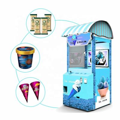China Hardware Material Refrigerated Vending Machine /  Ice Cream Claw Machine for sale