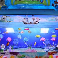 China Two Players Fishing Game Machine With Colorful LED Lights Wood + Acrylic Material for sale