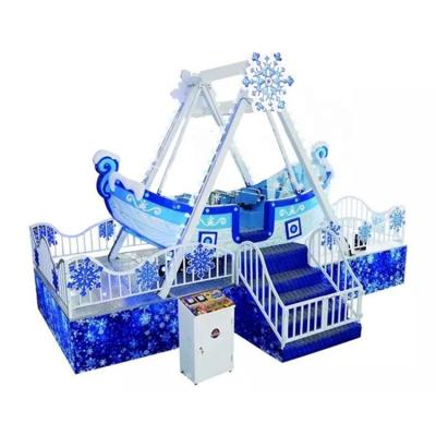 China Custom Kids Arcade Machine / Amusement Park Ride Pirate Ship Children Playground Equipment for sale
