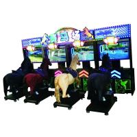 China Metal Fiberglass Horse Racing Arcade Machine / Go Go Jockey Video Game Machine for sale