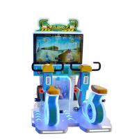 China 300W Kids Arcade Machine  / Single And Double Competitions Possible Redemption Ticket Rider Bike Game Machine for sale