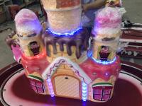 China Coin Operated Kids Riding Machine /  Electronic Castle Rotation Train Go Round Carousel for sale
