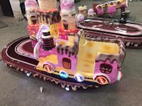 China Coin Operated Kids Riding Machine /  Electronic Castle Rotation Train Go Round Carousel for sale