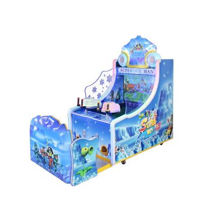 China Coin Pusher Water Shooting Arcade Machine / Lottery Ticket Game Machine for sale