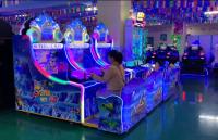 China Coin Pusher Water Shooting Arcade Machine / Lottery Ticket Game Machine for sale
