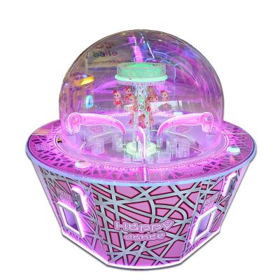 China Pink Coin Operated Gift Vending Machine / Customized Claw Crane Machine for sale