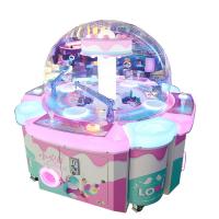 China Coin Push Grab Candy Arcade Cabinet Toy Grabber Machine With Cool Pop Music for sale