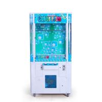 China Fancy Cutter Prize Push Box Win Vending Game Machine Metal + Tempering Glass Material for sale