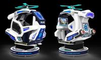 China Coffee Shop 3d Helicopter Coin Operated Kiddie Rides 12 Months Warranty for sale