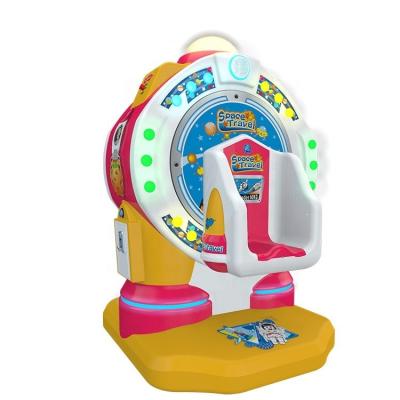China Space Travel Kiddie Ride Arcade Game Machine Coin Operated Double Seats for sale
