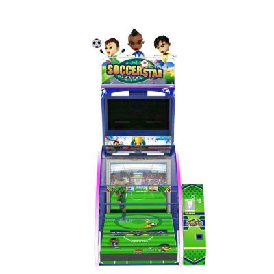 China Metal Material Football Shooting Machine / Soccer Game Machine for sale