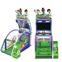 China Metal Material Football Shooting Machine / Soccer Game Machine for sale