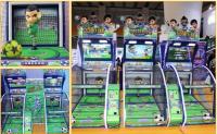 China Metal Material Football Shooting Machine / Soccer Game Machine for sale