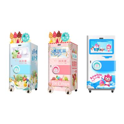 China Automatic Self Service Soft Ice Cream Vending Machine For Food / Beverage Shops for sale