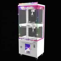 China Amusement Center Crane Claw Machine Acrylic Cabint And Tempered Glass Material for sale