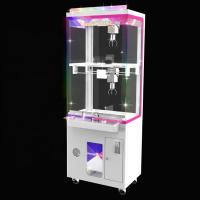 China Amusement Center Crane Claw Machine Acrylic Cabint And Tempered Glass Material for sale
