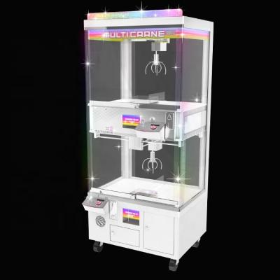 China Amusement Center Crane Claw Machine Acrylic Cabint And Tempered Glass Material for sale