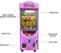 China Crazy Toy Claw Gift Vending Game Machine 220V W800*D850*H1950 mm for sale