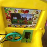 China Electric Video Games Kiddie Swing Car Fiber Glass Cabinet Material for sale