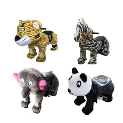 China Plastic Mini Park Animal Joy Coin Operated Horse Ride / Kids Electric Cars for sale