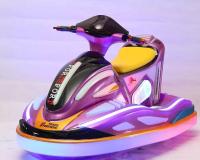 China Colorful Plastic Parent Kids Arcade Machine Exciting Moto Ride Boat Bumping Portable for sale