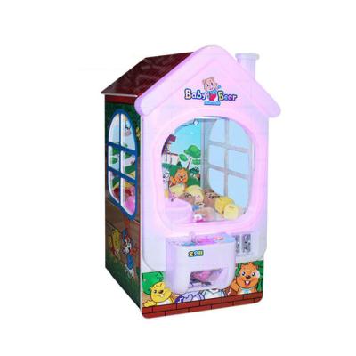 China Metal + Plastic Toy Crane Machine / Coin Operated Big Baby Bear Claw Doll Machine for sale