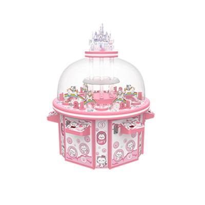 China SGS Gift Vending Machine / 6 People Automatic Joystick Gift Game Machine Crystal Castle for sale